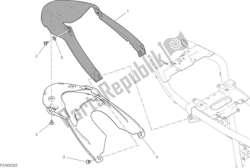 Order rear mudguard spareparts for the Ducati Scrambler (Icon Dark) at ...