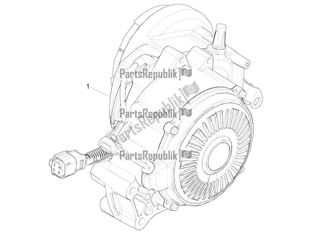 Order engine, assembly spareparts for the Vespa Elettrica 45 KM/H at ...