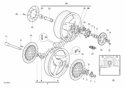 Wheels spare parts for Ducati Supersport (750 SS) from 2001 | PartsRepublik