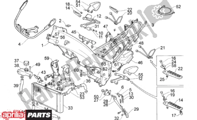 Pièces de rechange frame pour Aprilia AF1 (308) à partir de 1989 ...