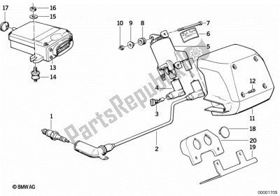 Ignition system spare parts for BMW K 100 (K 589) from 1984 - 1996 ...
