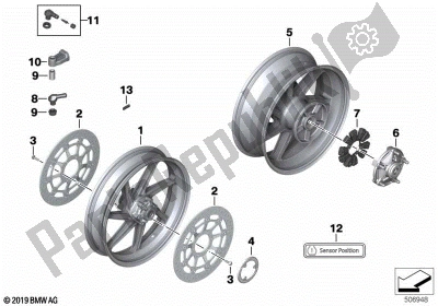 Order retrofit forged wheels spareparts for the BMW S 1000 RR (K 67) at ...