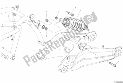 Order rear shock absorber spareparts for the Ducati Scrambler (1100 ...