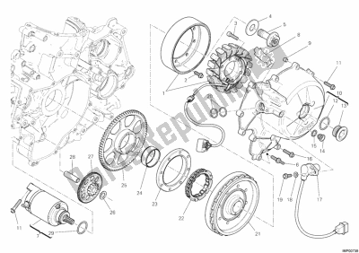 Peça motor de arranque peças sobressalentes para o Ducati Superbike ...