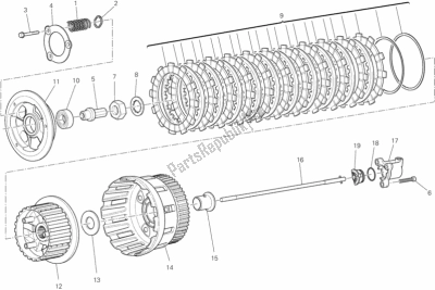 Peça embreagem peças sobressalentes para o Ducati Superbike (1199 ...