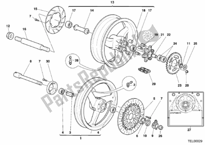 Order wheels spareparts for the Ducati Monster (400) at PartsRepublik.com