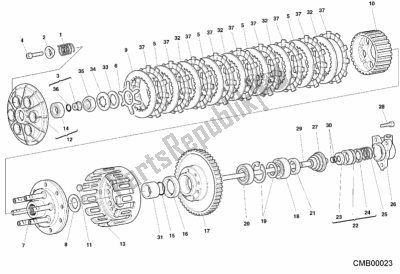 Clutch spare parts for Ducati Superbike (748 RS) from 2000 | PartsRepublik