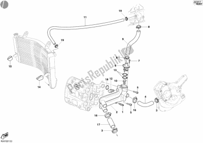 Order cooling circuit spareparts for the Ducati Superbike (749 S) at ...