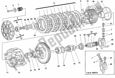 Clutch spare parts for Ducati Supersport (900 SS) from 1995 | PartsRepublik