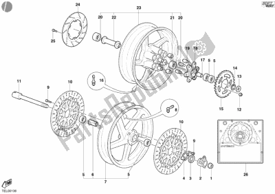 Order wheels spareparts for the Ducati Supersport (900 SS) at ...