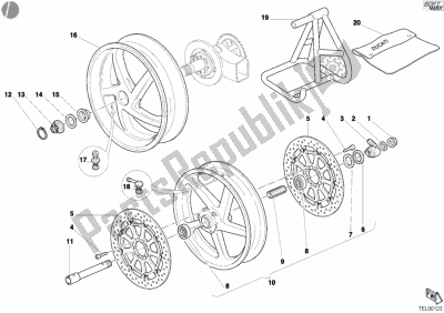Order wheels spareparts for the Ducati Superbike (998 Final Edition ...