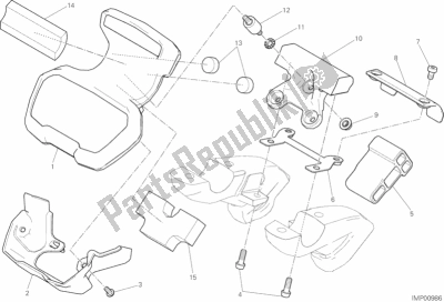 Instrument panel spare parts for Ducati Diavel (Xdiavel Brasil) from ...