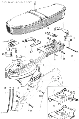 Fuel tank - double seat spare parts for Fuel tank - double seat C 50 ...