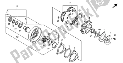 One way clutch spare parts for One way clutch ANF 125 from 2009 ...