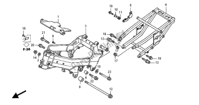 Frame body spare parts for Frame body VFR 800 FI from 2000 | PartsRepublik