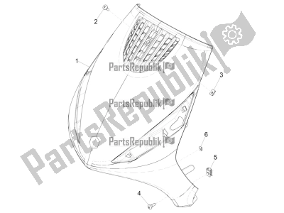 Ricambi scudo anteriore per Piaggio ZIP 50 4T dal 2021 | PartsRepublik