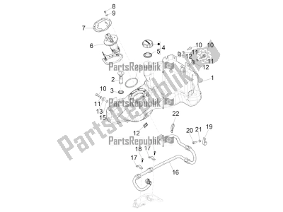 Fuel tank spare parts for Piaggio ZIP 50 4T from 2021 | PartsRepublik