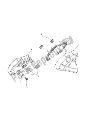 Instrumenten onderdelen voor Triumph Speed Triple (VIN: 461332-735437 ...