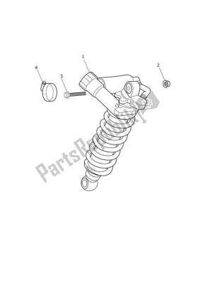 Rear suspension unit spare parts for Triumph Tiger Explorer XC from ...