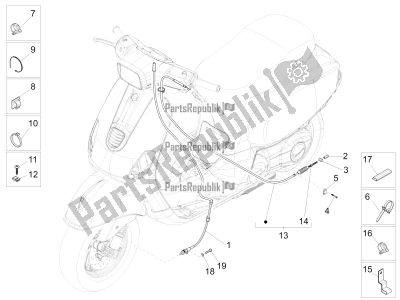 Transmissions spare parts for Vespa S 125 3V Iget (Apac) from 2020 ...